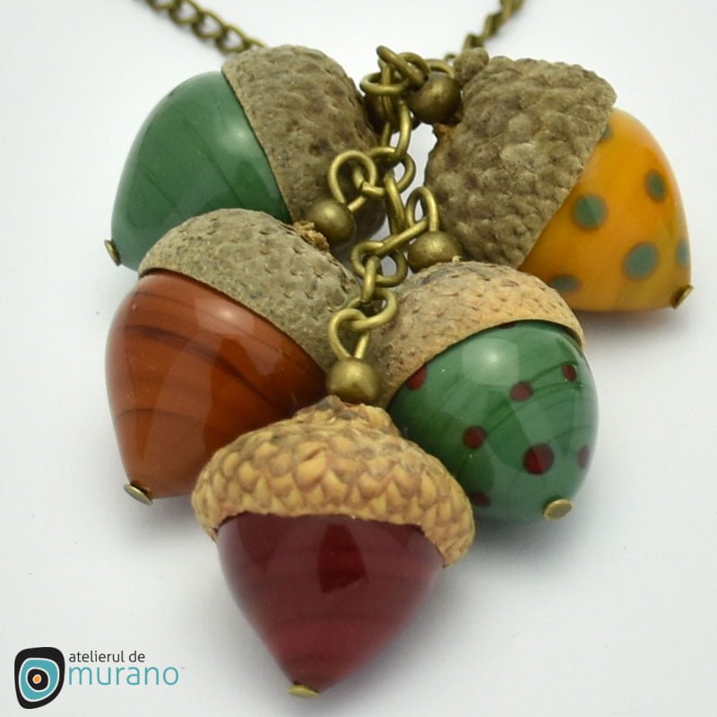 Set Murano Ghinde maro - Atelierul de Murano