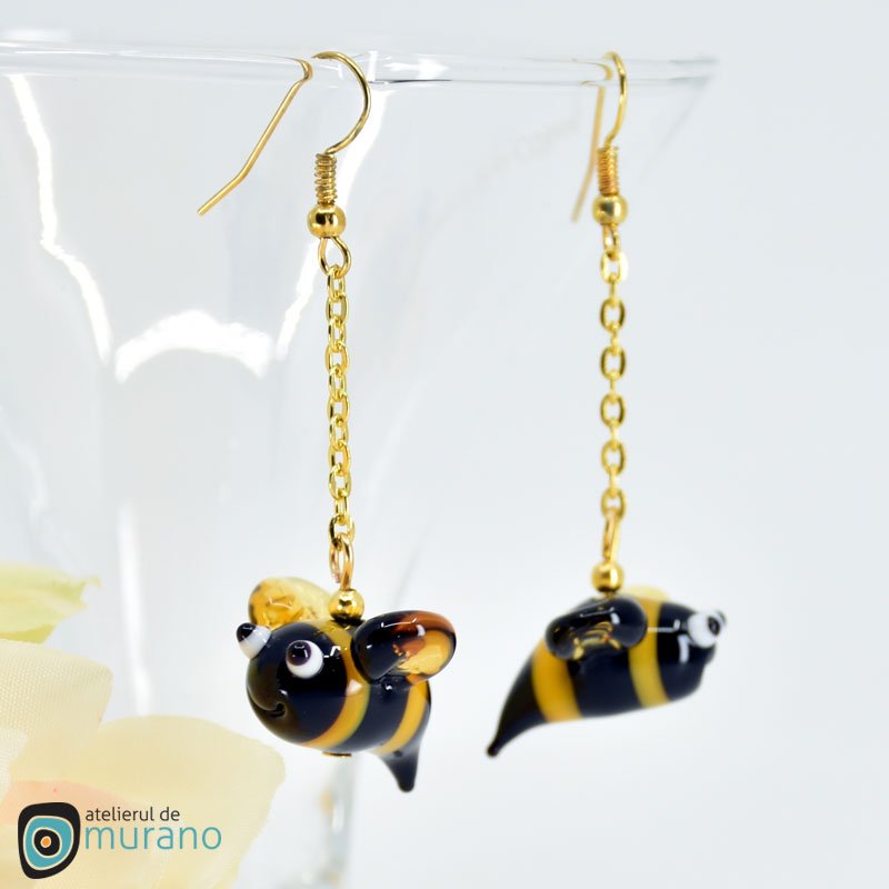 Cercei Murano Albine - Atelierul de Murano