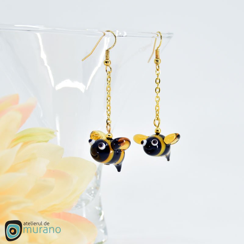 Cercei Murano Albine - Atelierul de Murano