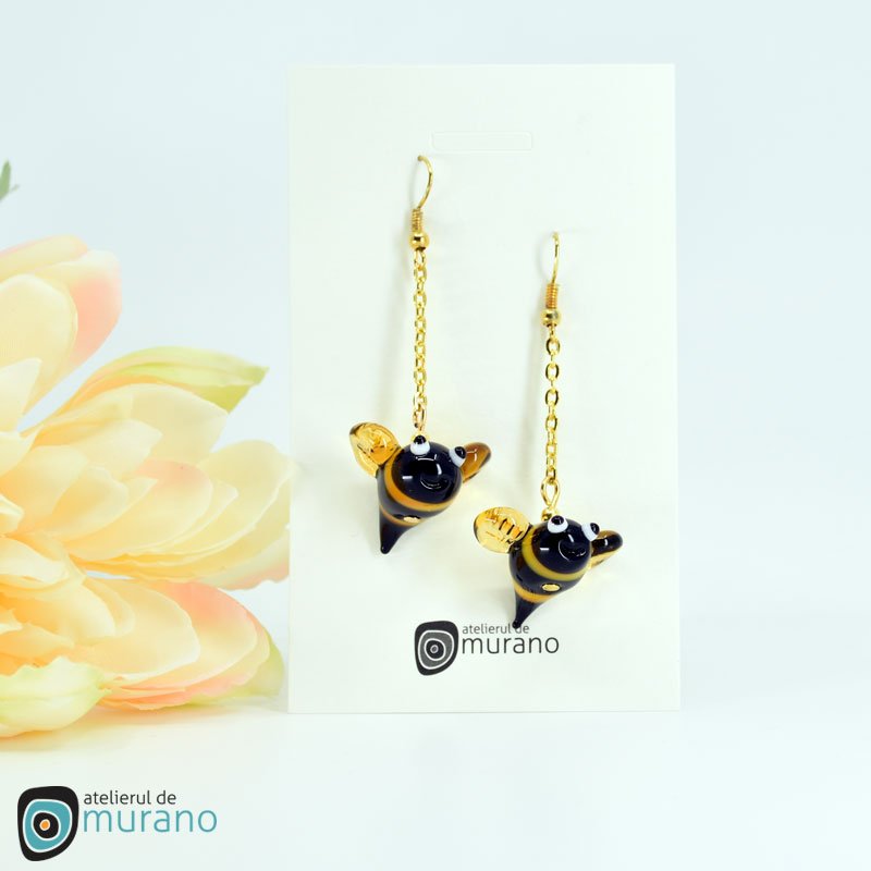 Cercei Murano Albine - Atelierul de Murano